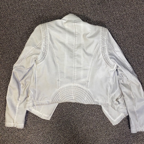 Black Swan | Jackets & Coats | Black Swan Taupe Vegan Leather Jacket ...